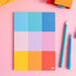 hot new 50 % in stock pre order out stock colour block notepad £ 8 . 95 ...